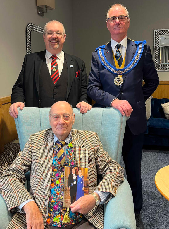WBro Elwyn Hughes celebrates his 100th birthday